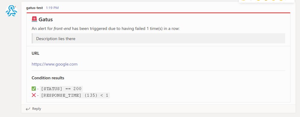 Teams alert is not showing as expected · Issue #598 · TwiN/gatus · GitHub Teams alert is not showing as expected · Issue #598 · TwiN/gatus · GitHub
