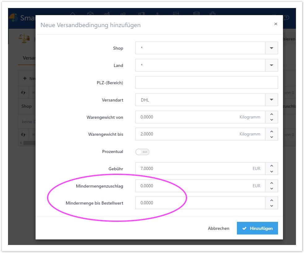 Feature Request: Add extra line "minimum quantity surcharge" on order confirmation · Issue #646 ...