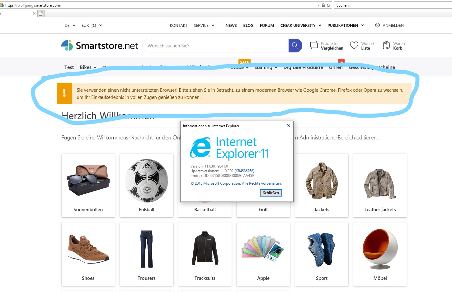 Add Browser-Upgrade-Notice for obsolete Microsoft Explorer · Issue #2149 · smartstore ...