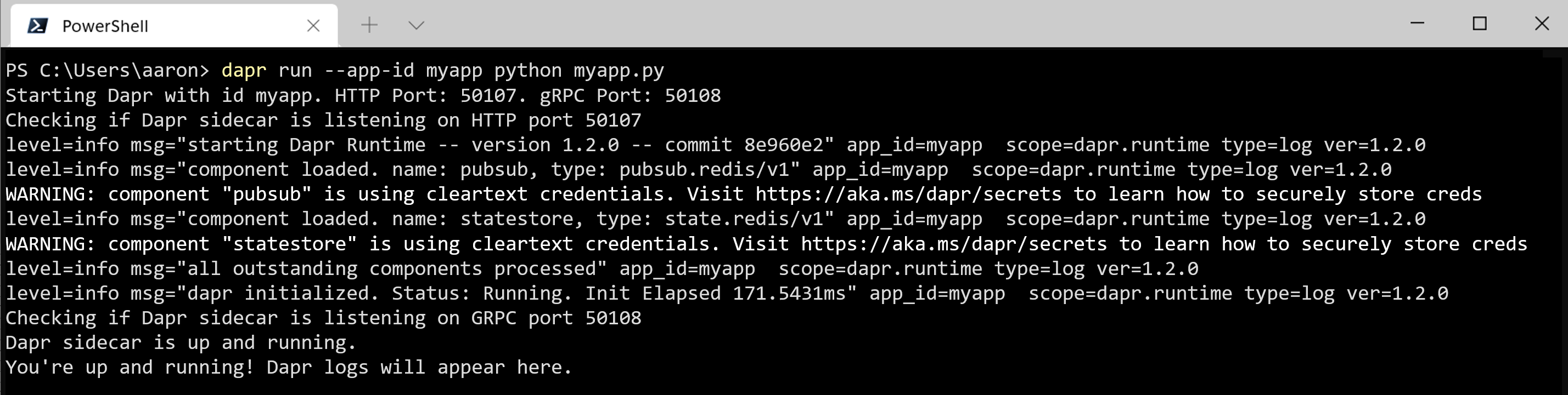 Dapr Should Throw A Warning When Users Provide Plaintext Credentials · Issue 5529 · Daprdapr 1866