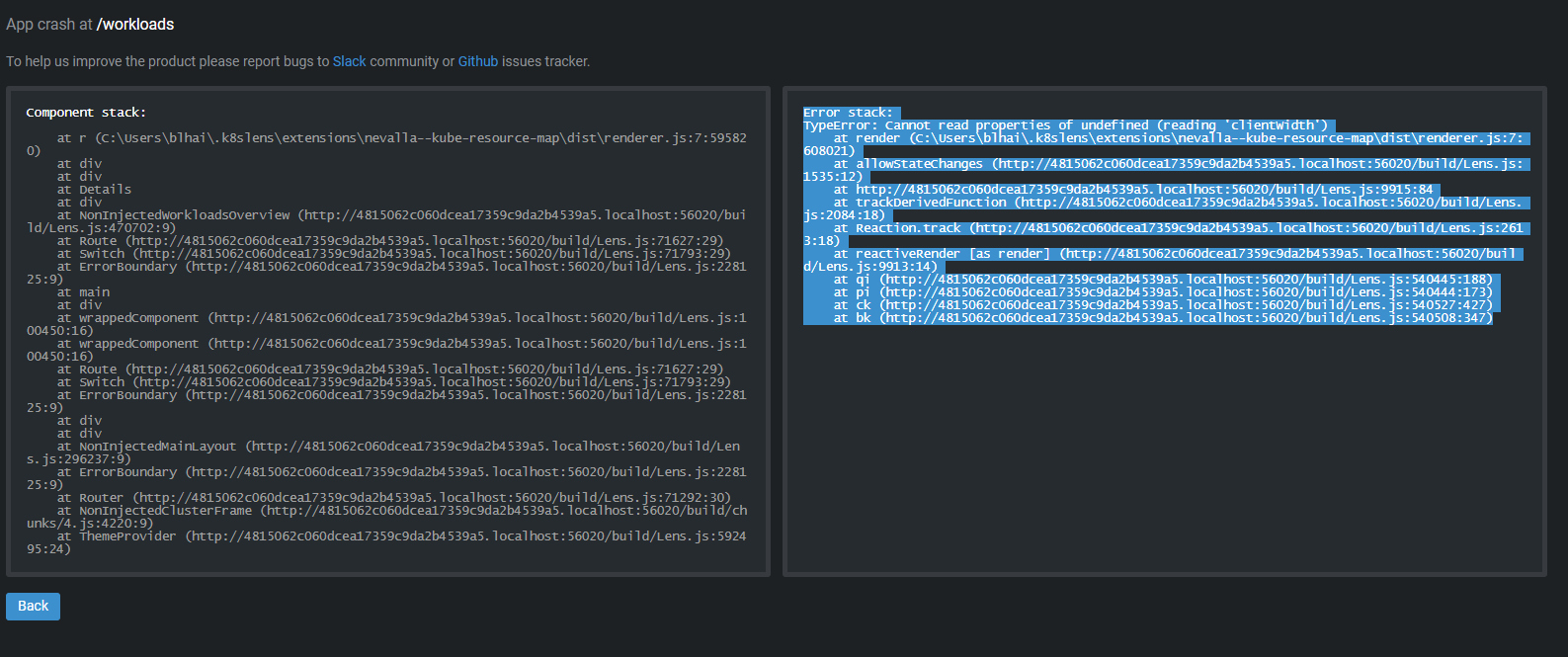Workloads Overview Crash · Issue 5144 · Lensapplens · Github