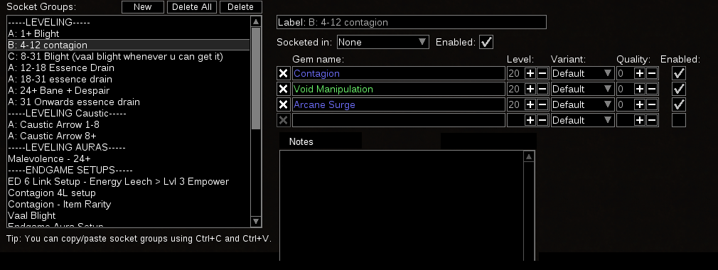 Leveling Feature (Poe Lurker). · Issue #1607 · PathOfBuildingCommunity ...