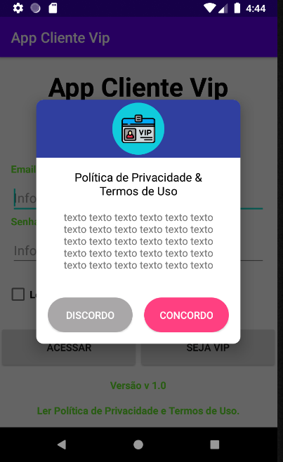 GitHub - GuilhermeManzano/AppClienteVip: Aplicativo criado em Java para Android, com cadastro e ...