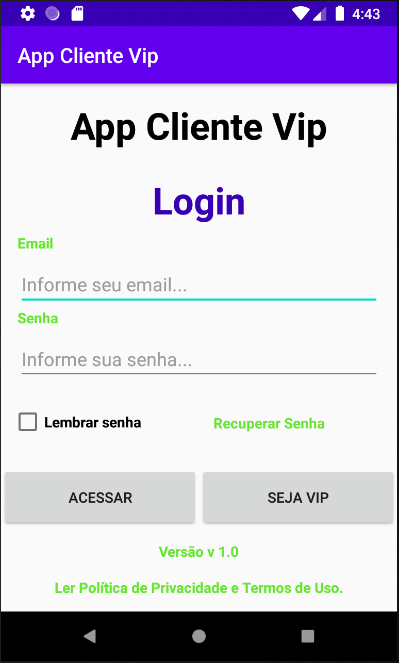 GitHub - GuilhermeManzano/AppClienteVip: Aplicativo criado em Java para Android, com cadastro e ...