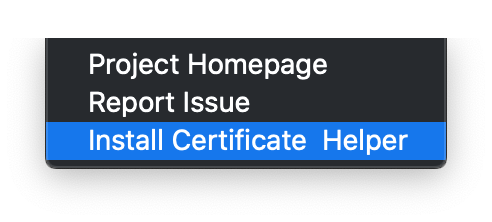提供重新初始化证书的菜单 · Issue #77 · alibaba/lightproxy · GitHub