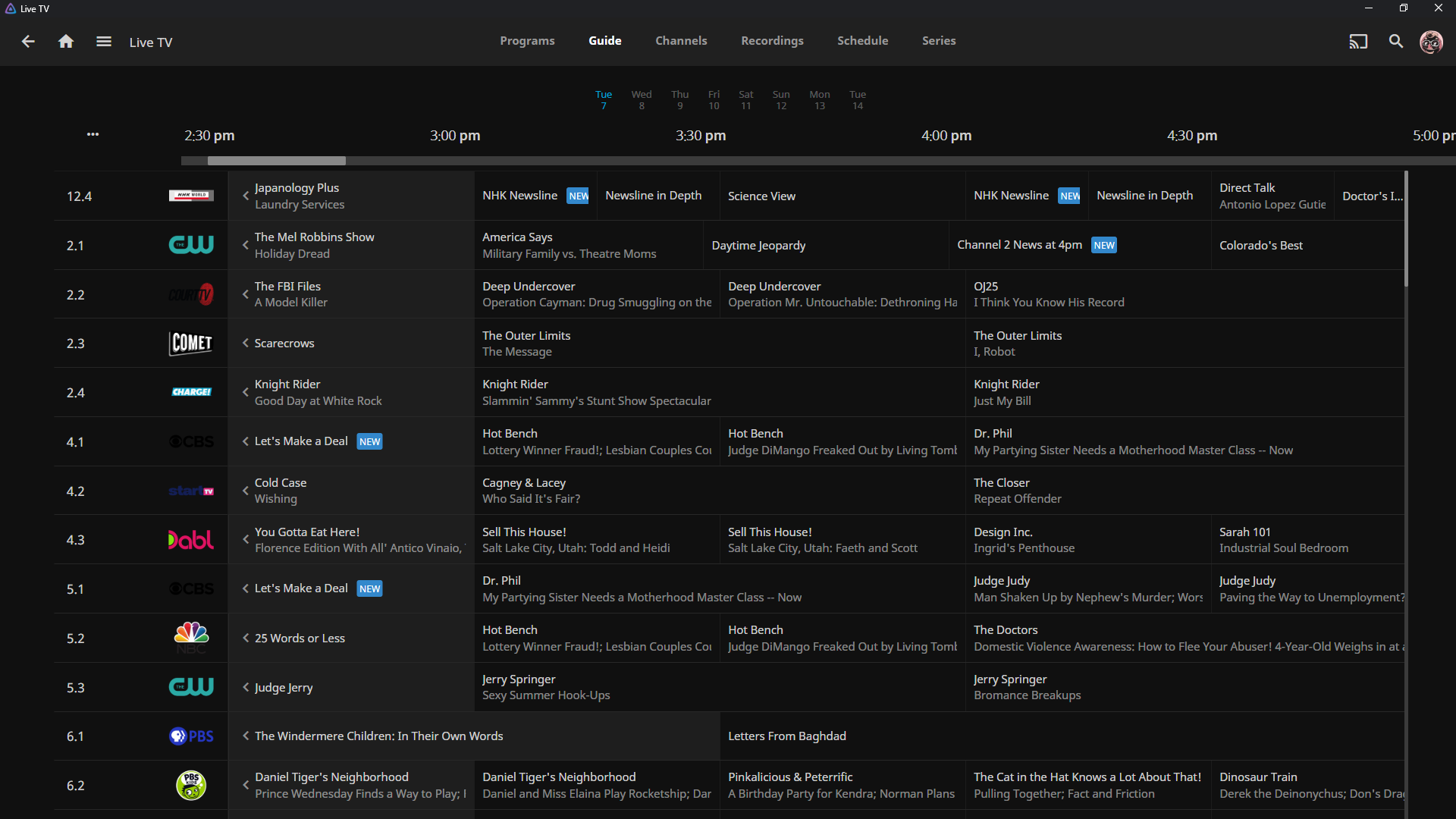 Live TV Channel Number does not show in Guide on Android App · Issue ...