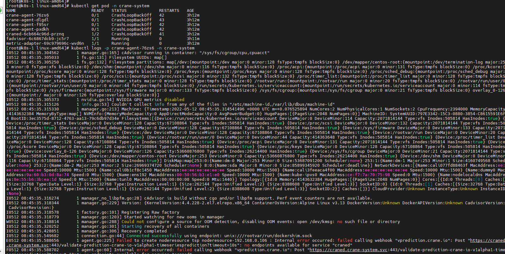 Agent does not start properly · Issue #313 · gocrane/crane · GitHub