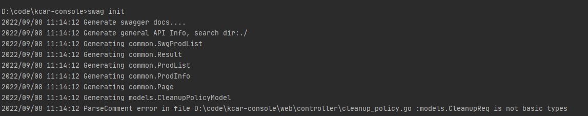 Get Parsecomment Error While Defining Swaggertype Struct · Issue 1077 · Swaggoswag · Github 