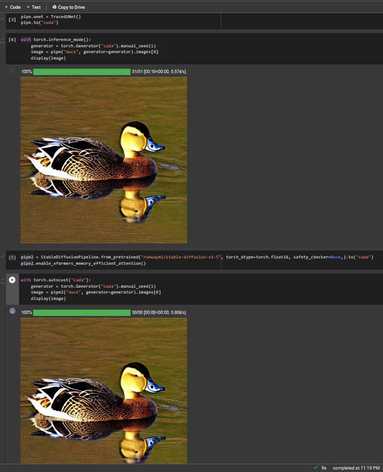 [Question][Solved] Can unet_traced.pt (TORCH.JIT.TRACE) make diffusers faster? · Issue #1741 ...