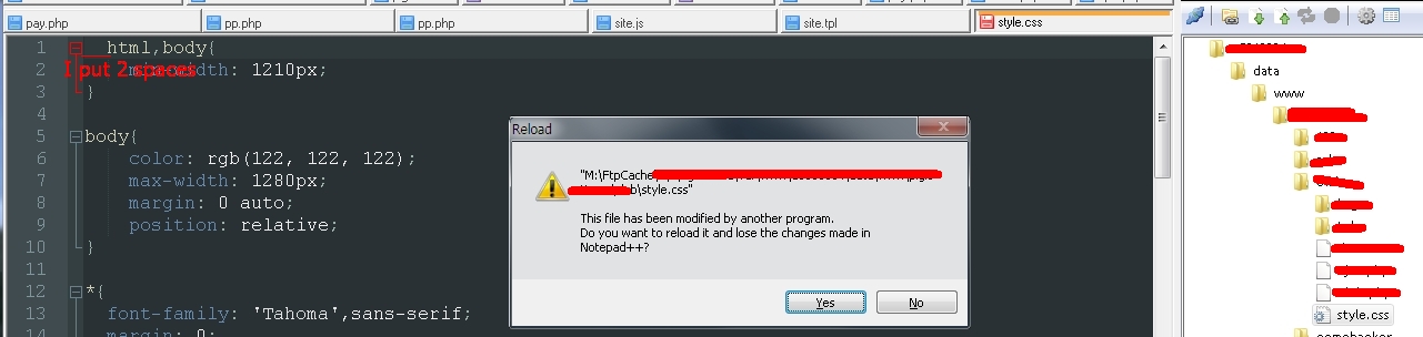 Reloading already open file with NppFTP ignores reload modified file confirmation dialog · Issue ...