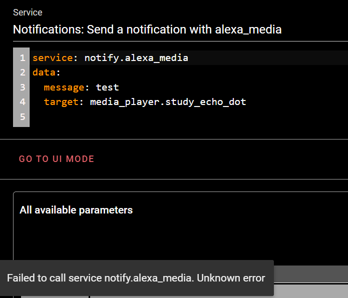 HA service call not working · Issue #1455 · alandtse/alexa_media_player · GitHub