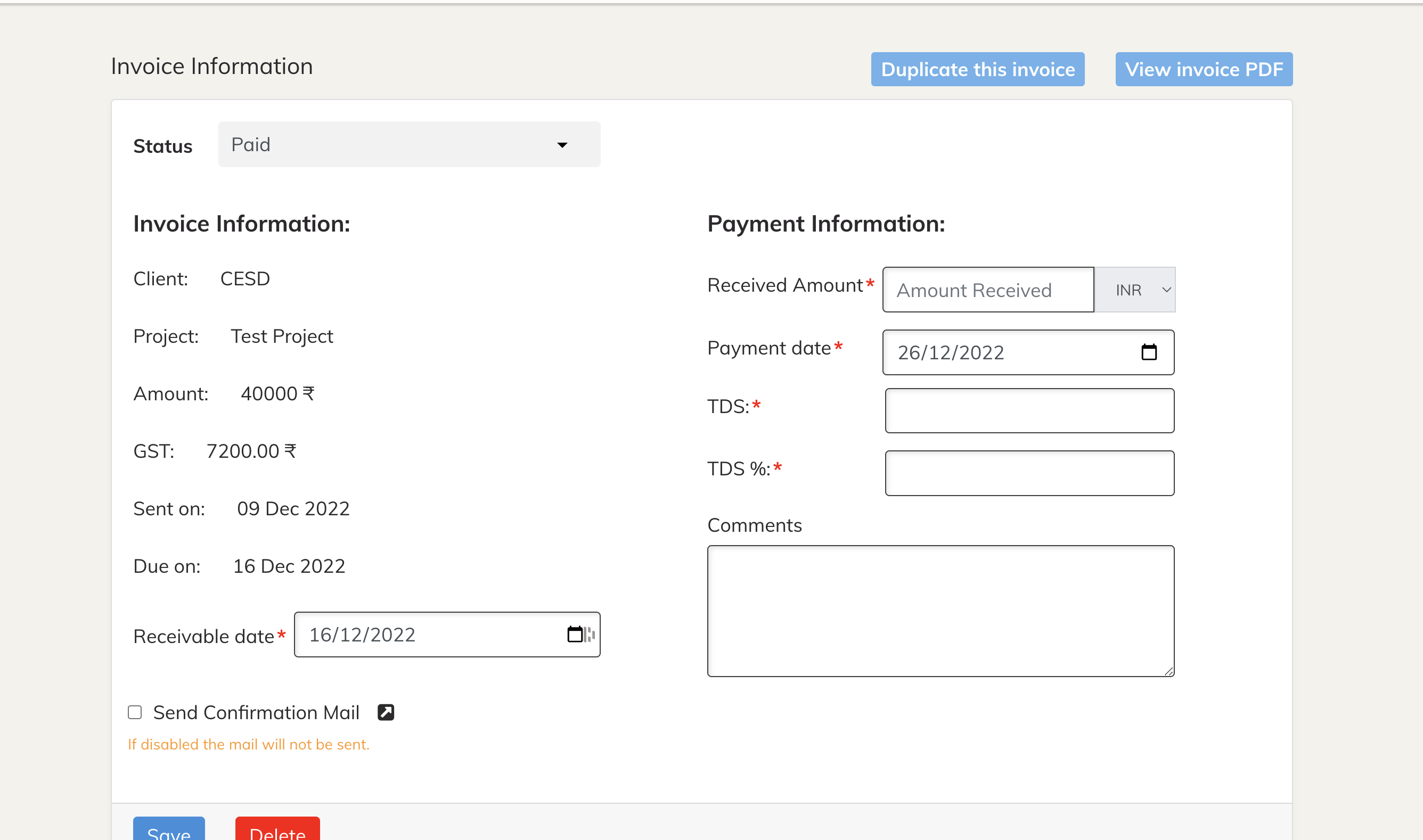 Balance in Invoice Payment · Issue #2729 · ColoredCow/portal · GitHub