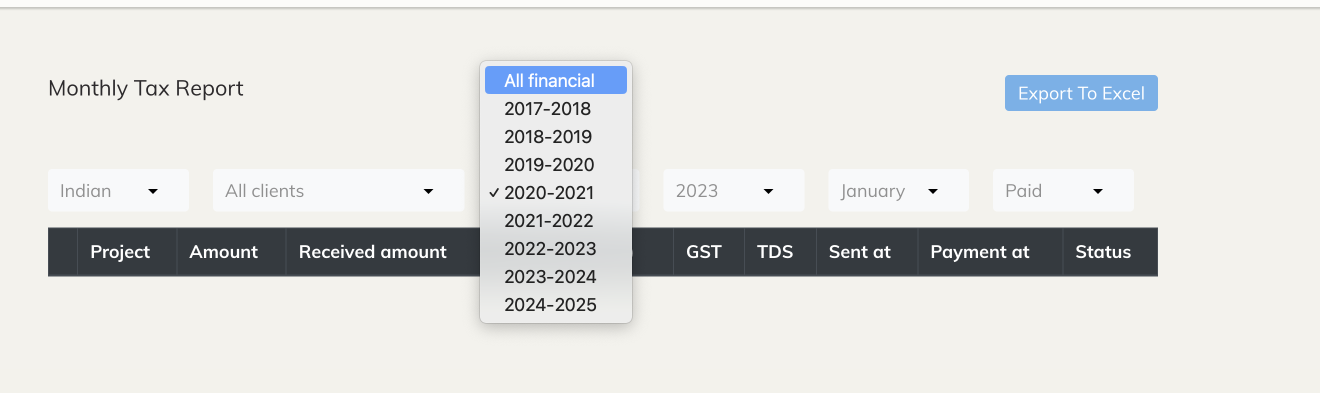 Error occurring in Monthly Tax report page · Issue #2796 · ColoredCow/portal · GitHub