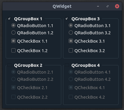 Checkable QGroupBox using default icons · Issue #232 · ColinDuquesnoy ...