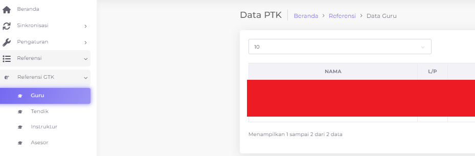 Menu referensi data Guru/Tendik tidak lengkap · Issue #182 · eraporsmk/erapor6 · GitHub