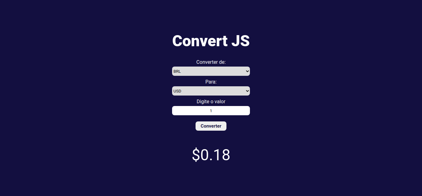 GitHub - joabsena/conversor-de-moeda: Conversor de moeda com JavaScript Vanilla