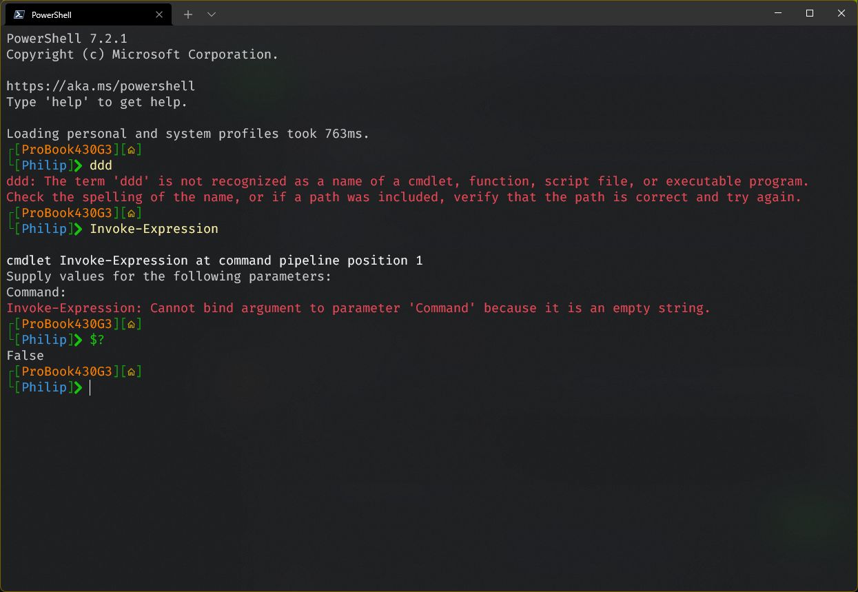 [Powershell 7.x/5.x] Starship always reports exit codes as 0 for non ...