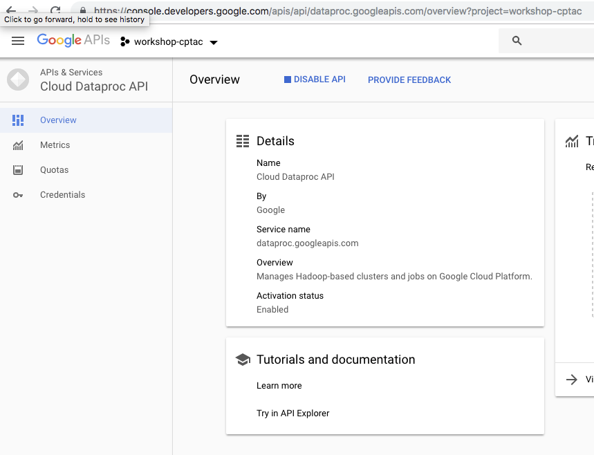 Cloud Dataproc API has not been used · Issue #613 · DataBiosphere/leonardo · GitHub