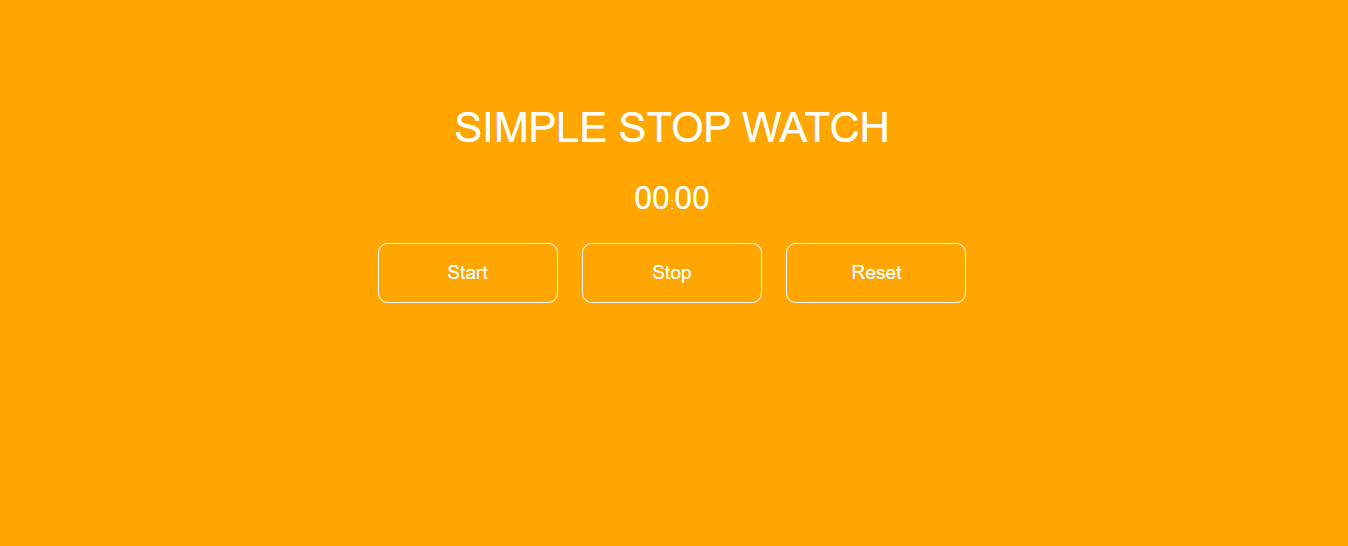 GitHub - wstaylor27/Simple-Stop-Watch