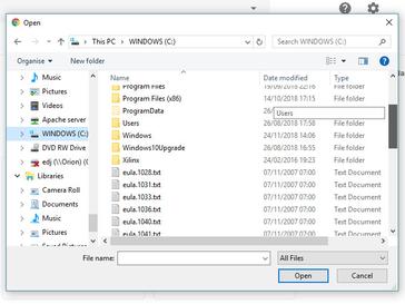 Option to use standard browse file browser dialogs · Issue #7725 ...