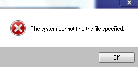 Windows Error Install Message: "The System Cannot Find The File ...