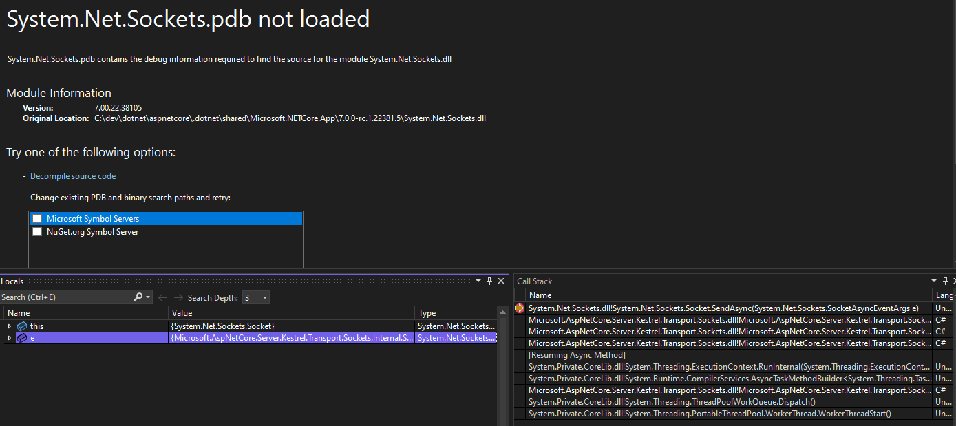 Function breakpoints not resolved on module load when no symbols loaded ...
