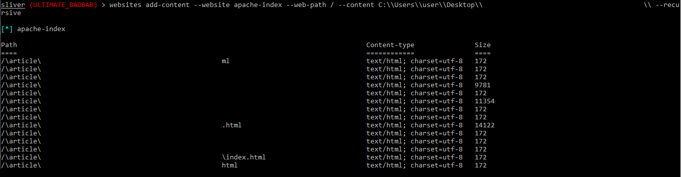 Path separator bug when recursively adding website content from a windows sliver client · Issue ...