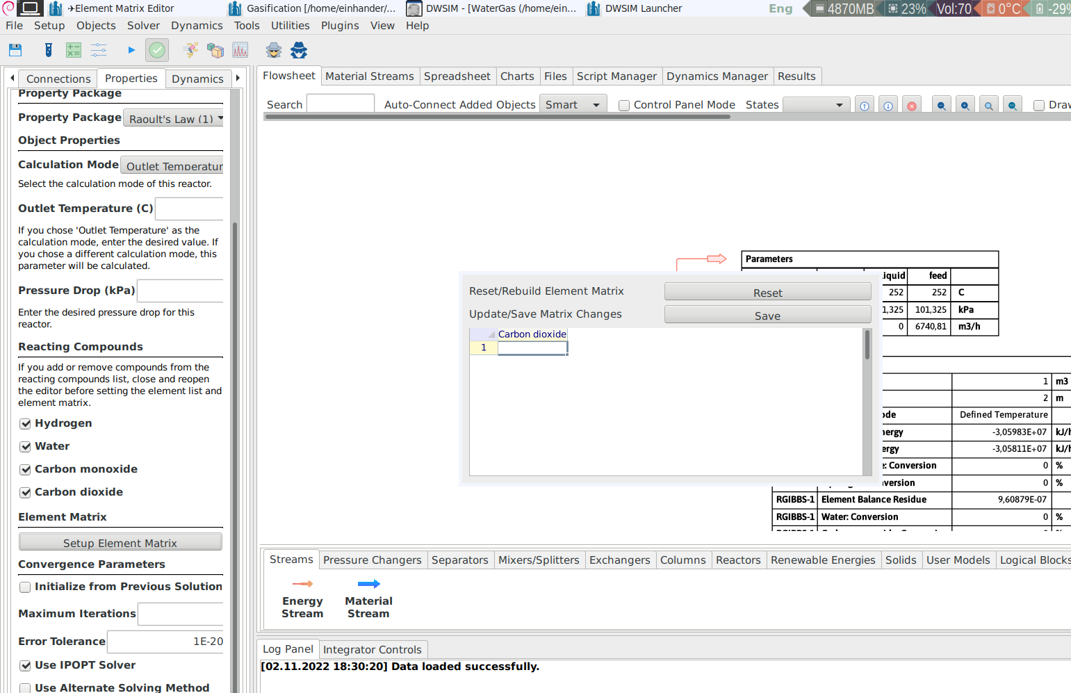 [Bug] Gibbs reactor Element Matrix unusable in cross-platform UI · Issue #371 · DanWBR/dwsim ...