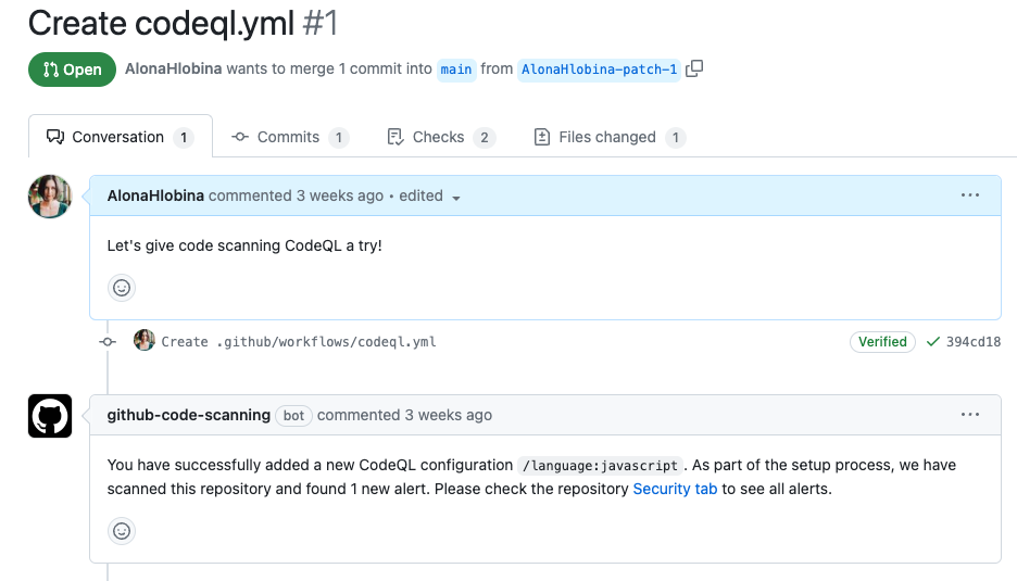 Code scanning shows more accurate and relevant alerts on pull requests - GitHub Changelog