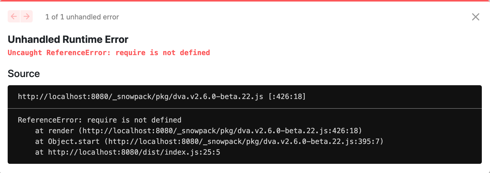 How to fix "require is not defined"????? · Issue #3209 · FredKSchott/snowpack · GitHub
