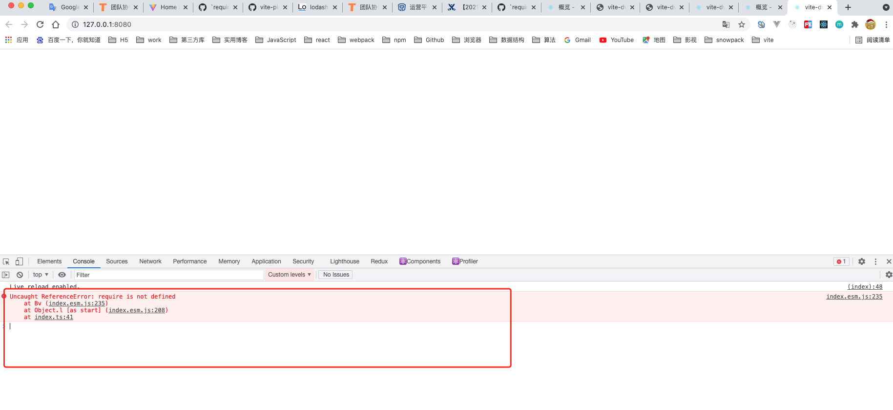 Vite2.0 runs the build command to package, the history `require is not defined` Error · Issue ...