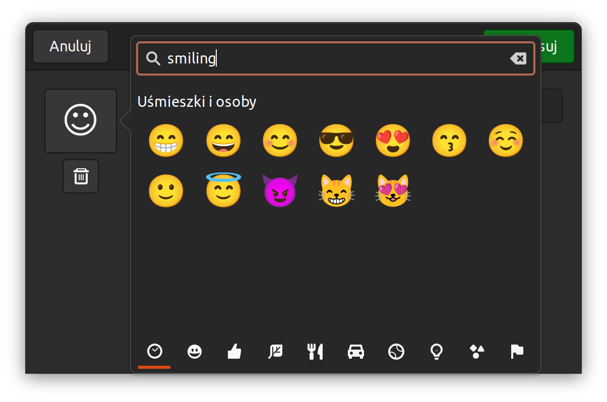 Show emoticons names · Issue #818 · getting-things-gnome/gtg · GitHub