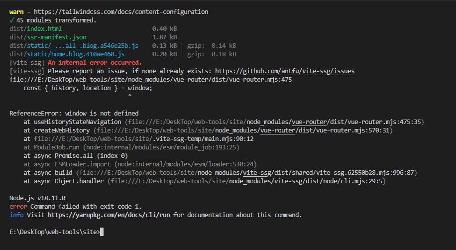 Vite无法编译 · Issue 326 · Antfu Collectivevite Ssg · Github