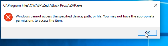 Not able to launch ZAP after installation · Issue #5537 · zaproxy/zaproxy · GitHub