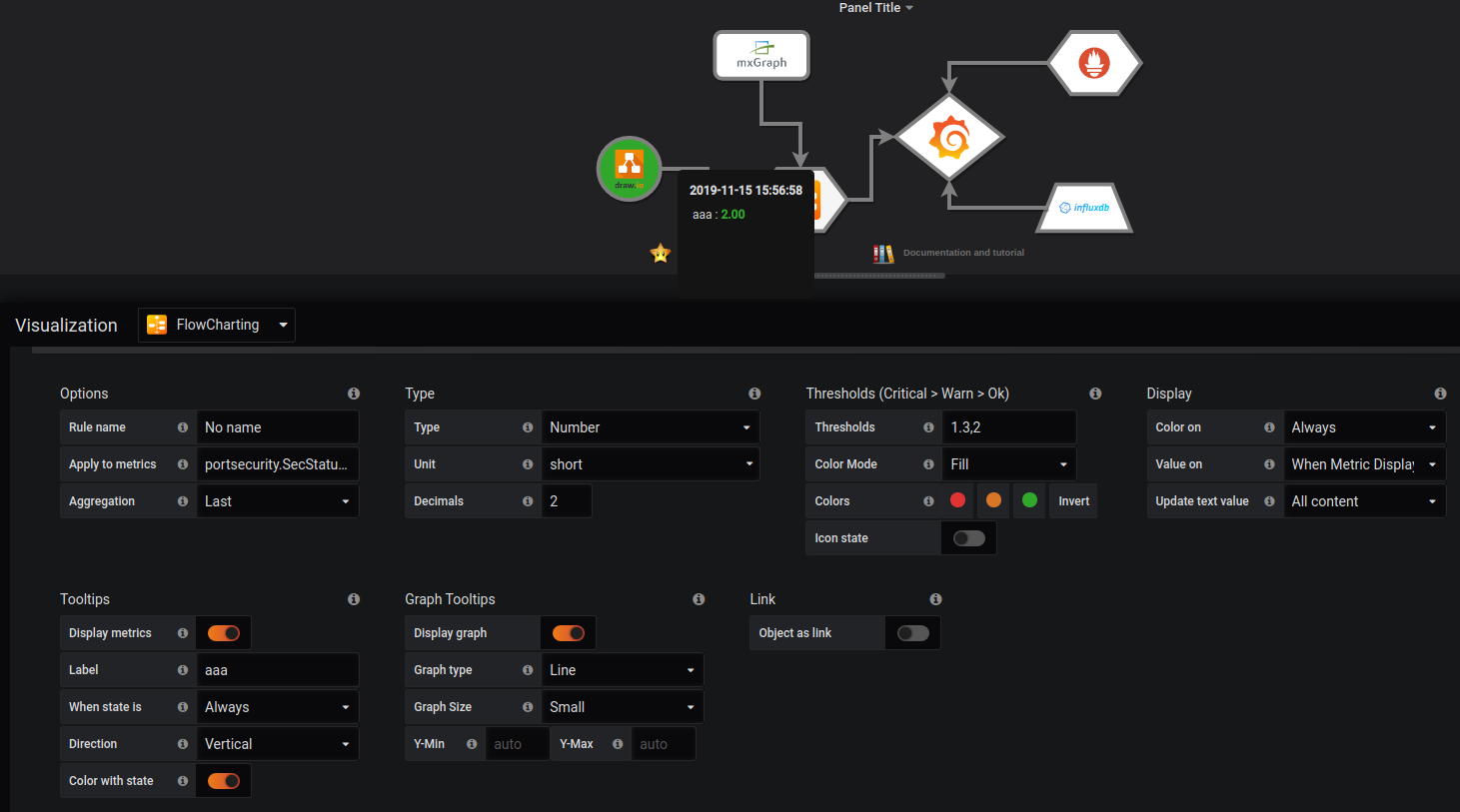Tooltip does not show graph · Issue #83 · algenty/grafana-flowcharting · GitHub