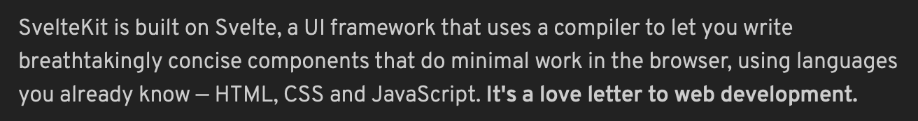 [site] fix homepage dark mode strong text colour by s3812497 · Pull Request #8201 · sveltejs/kit ...