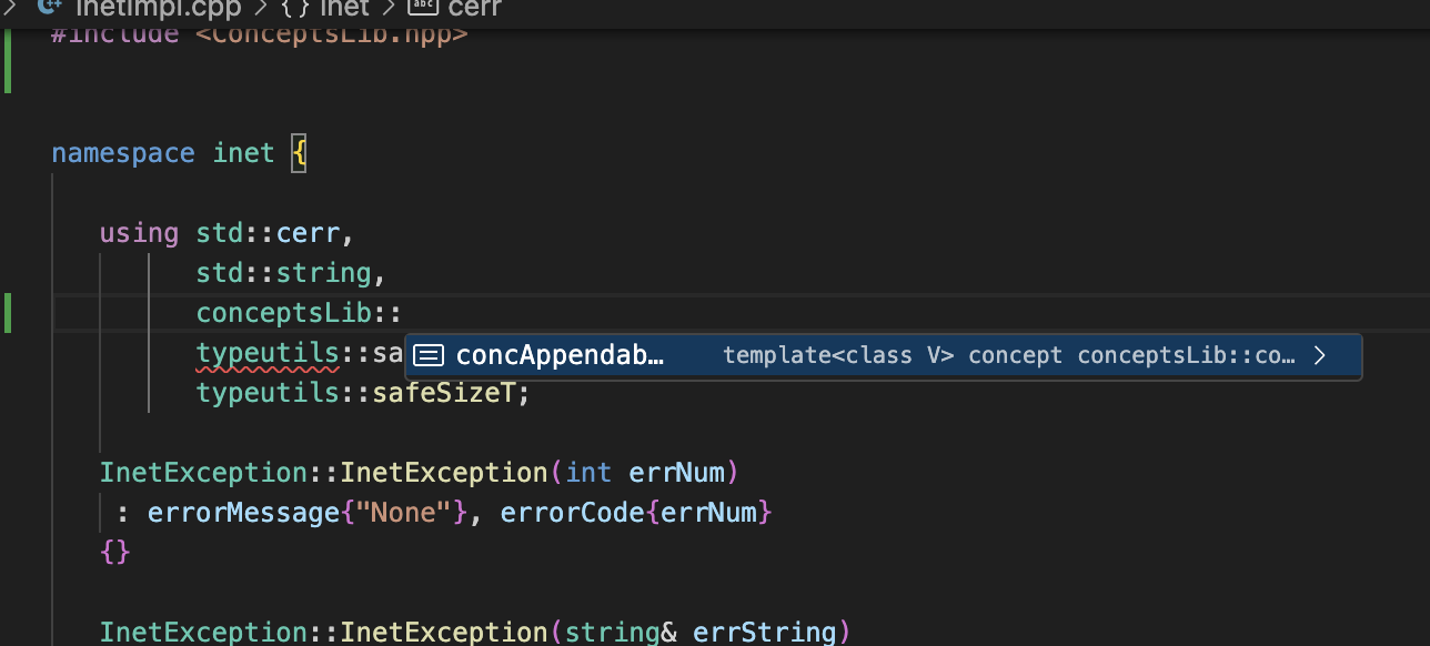 Intellisense "Error squiggles" mark in red namespace symbols wrongly ...