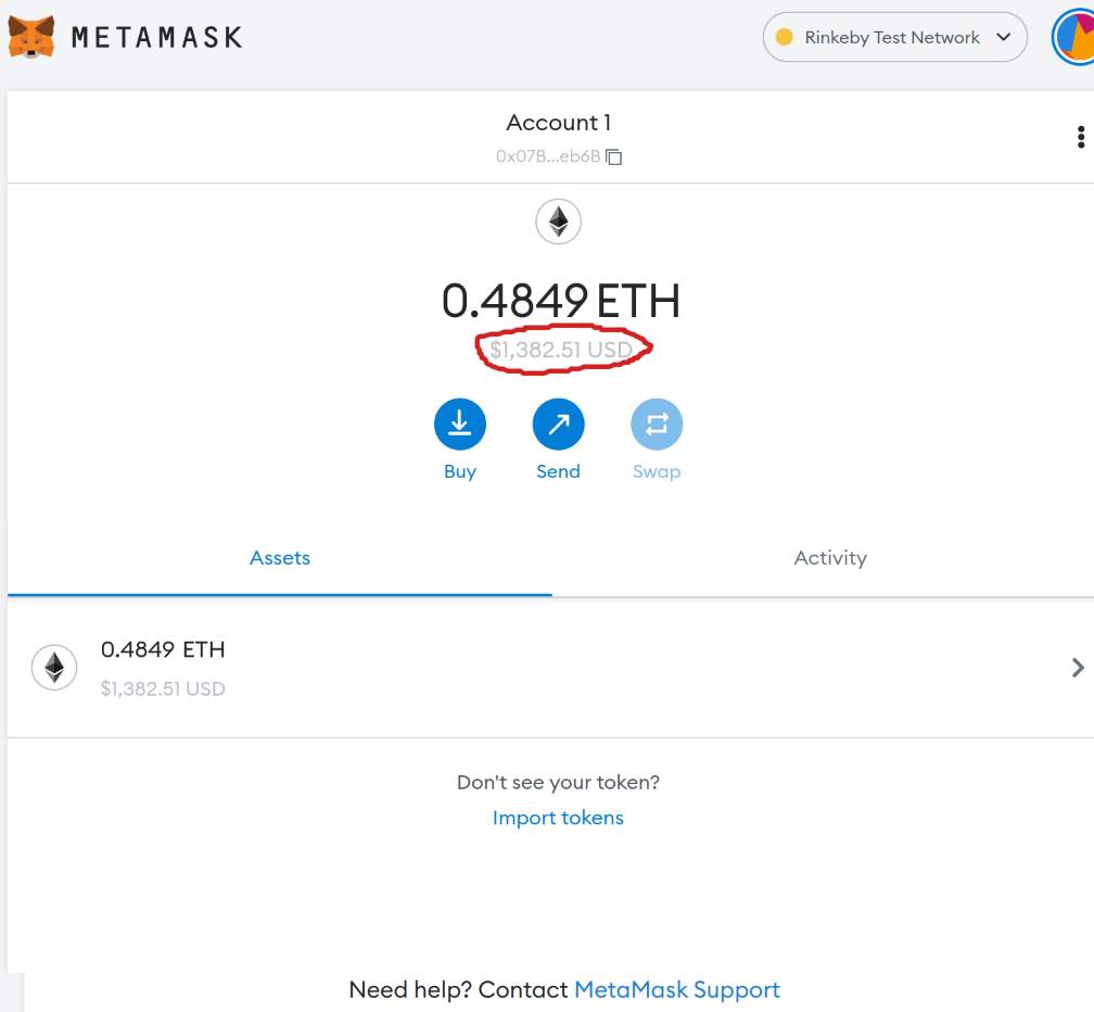 [Bug]: Show Conversion on test networks is not working · Issue #14569 ...