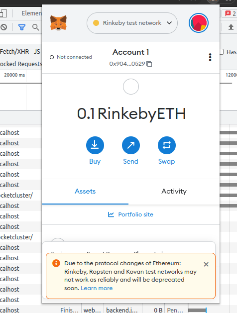 [Bug]: Protocol warning overlaps Backup seed phrase warning · Issue #15859 · MetaMask/metamask ...