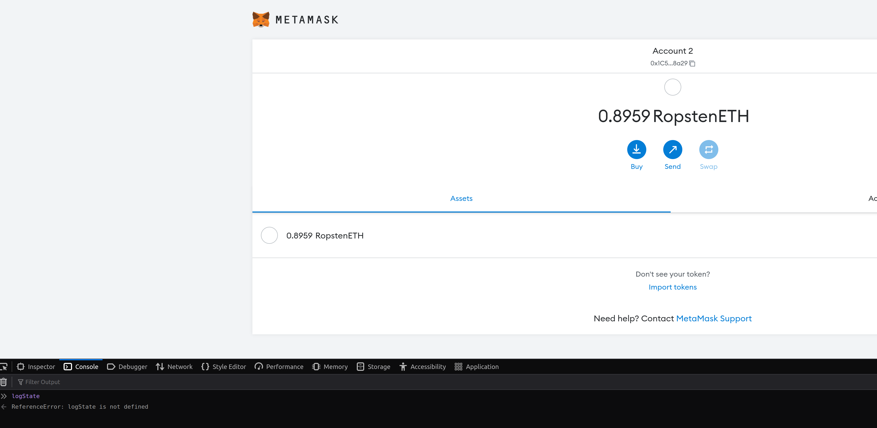 [Bug]: `logState` is broken in production · Issue #15966 · MetaMask/metamask-extension · GitHub