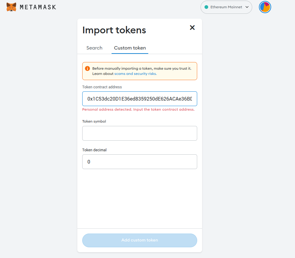 [Bug]: Introducing an EOA when adding a Custom Token causes MM load indefinetly · Issue #16397 ...