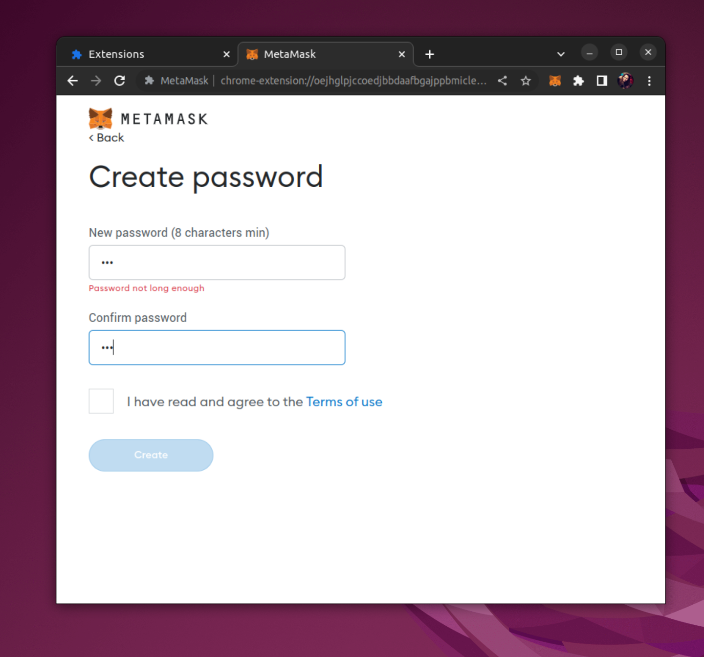 [Bug]: Onboarding V2 Password length validation is not displayed · Issue #16802 · MetaMask ...