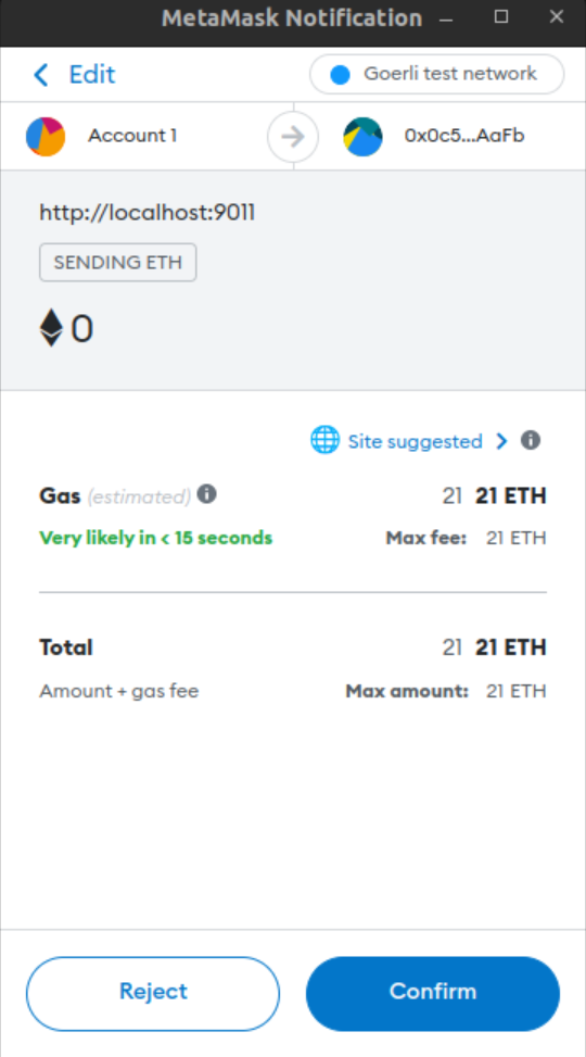 [Bug]: No Warning appears when a Dapp sets a really high Fees for a tx, potentially loosing all ...