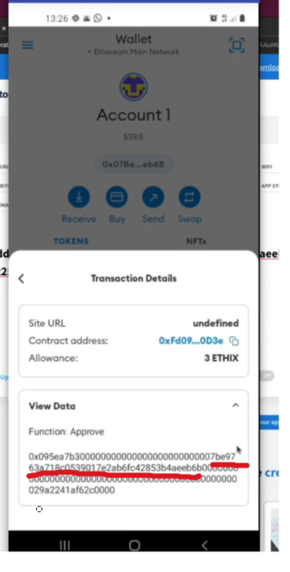 Bug Ens Resolving To A Wrong Address When Using A Deeplink For An Erc20 Approve Tx · Issue