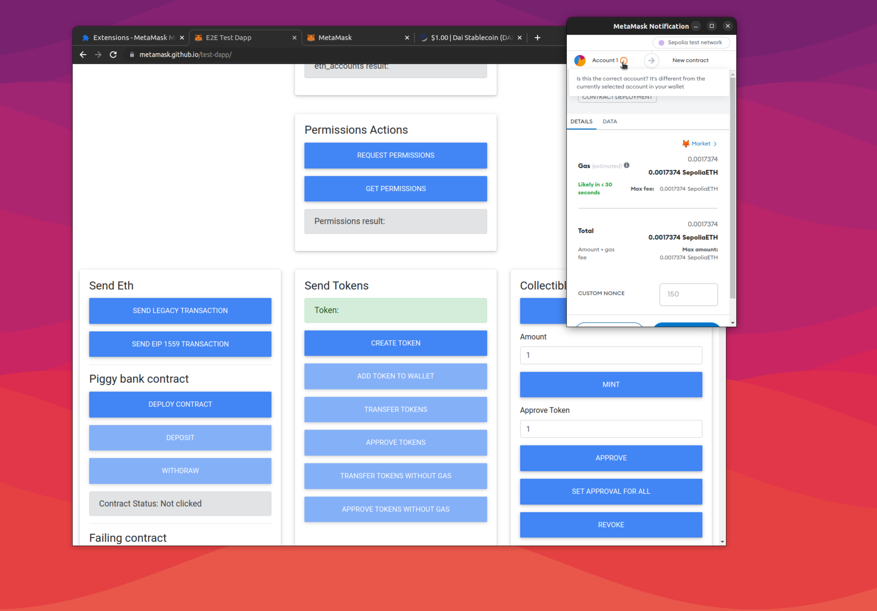 [Bug] Approve Header displays incorrect Account and miss-matching identicon · Issue #18619 ...