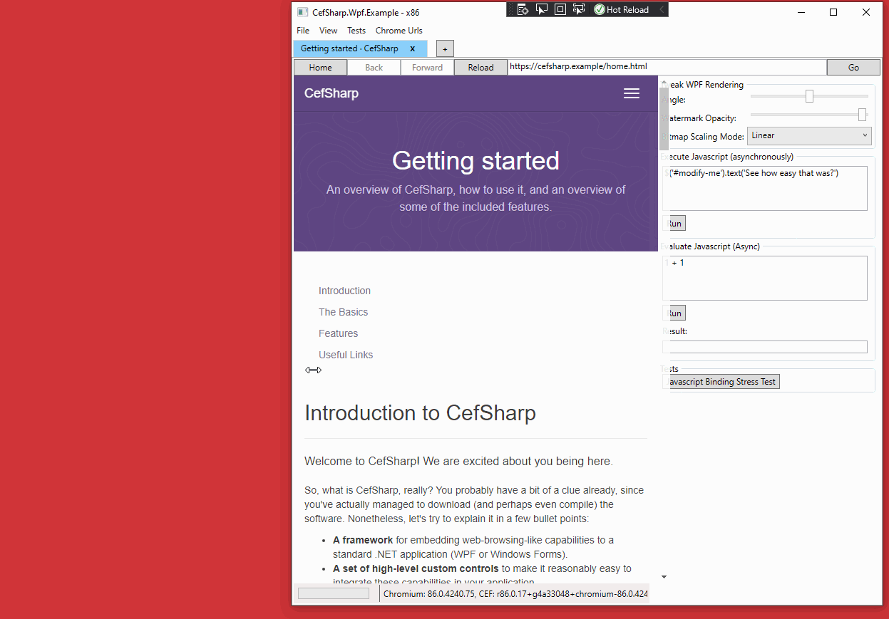 WPF - Resize Glitches (Image glitches during resize) · Issue #3114 · cefsharp/CefSharp · GitHub