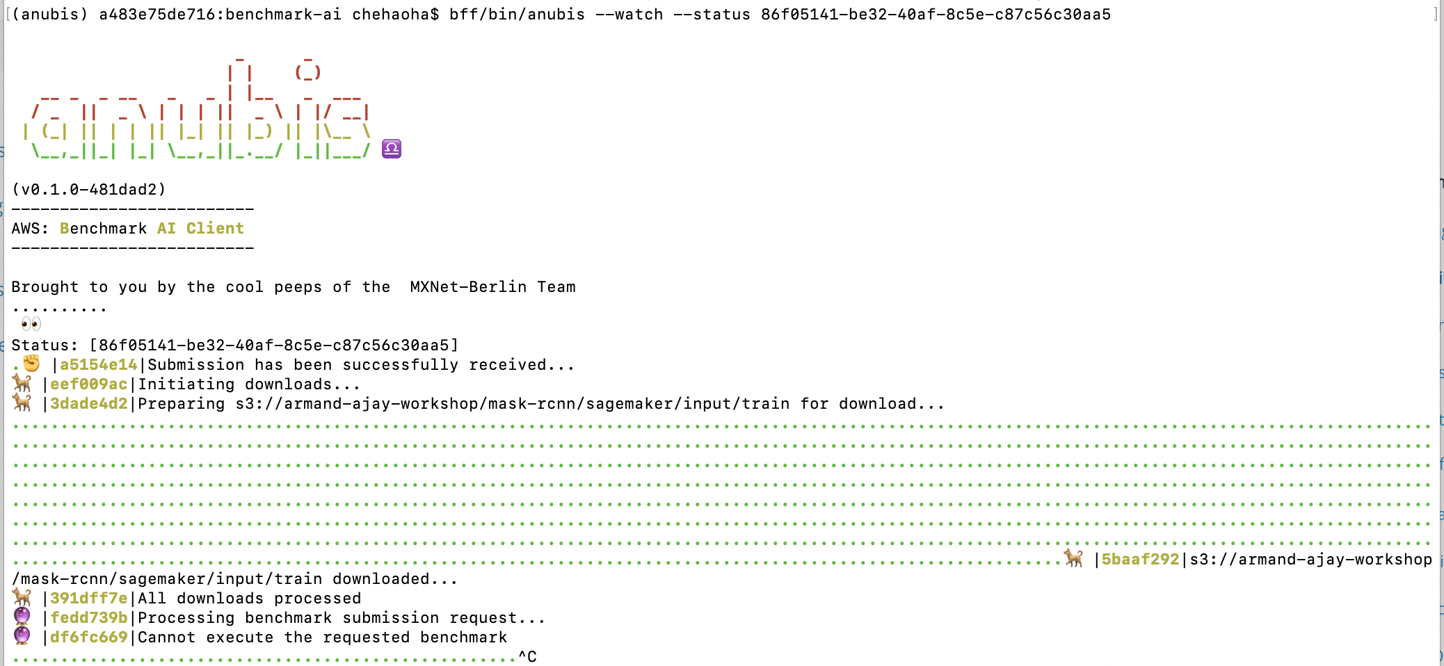 Cannot run benchmark for sagemaker · Issue #907 · awslabs/benchmark-ai · GitHub