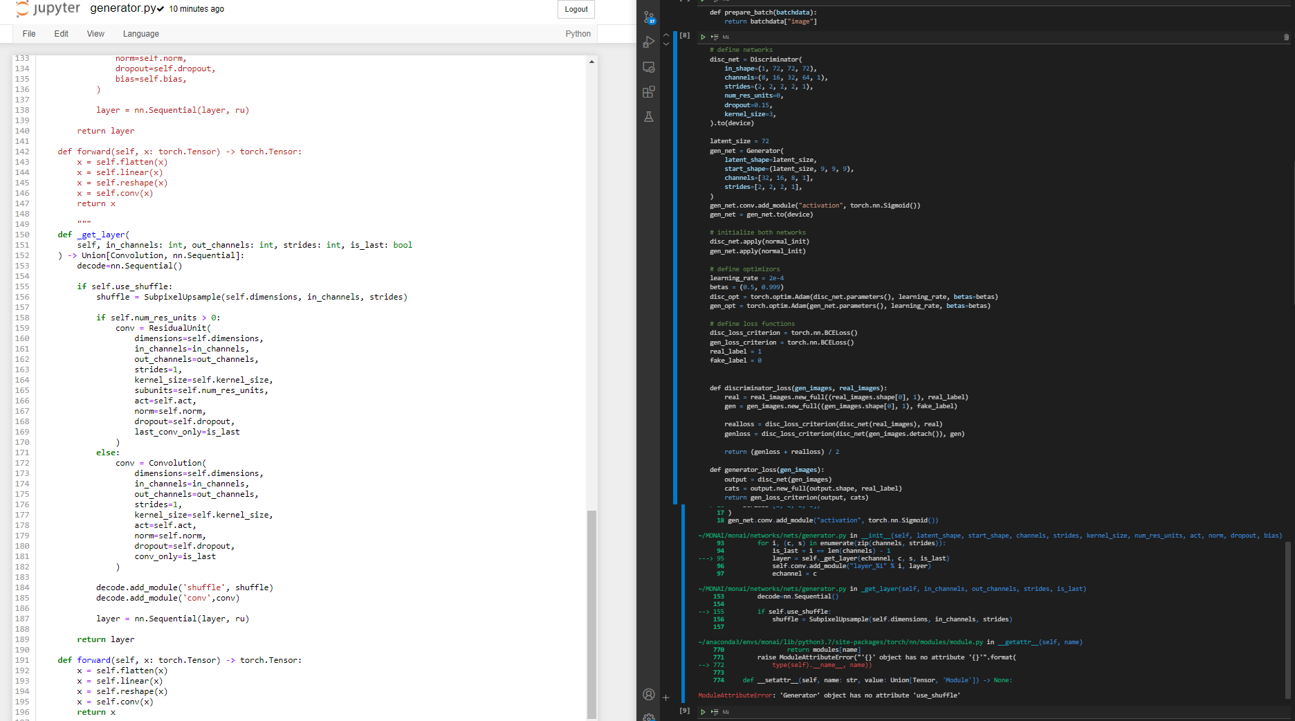 GAN questions · Issue #902 · Project-MONAI/MONAI · GitHub