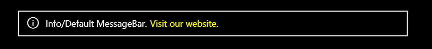 MessageBar styling shows as button in High Contrast Black/White mode · Issue #13325 · microsoft ...
