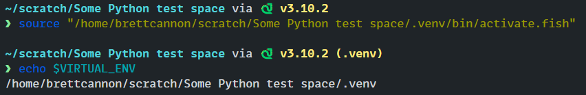 Venv activation on Fish doesn't work · Issue #18679 · microsoft/vscode ...